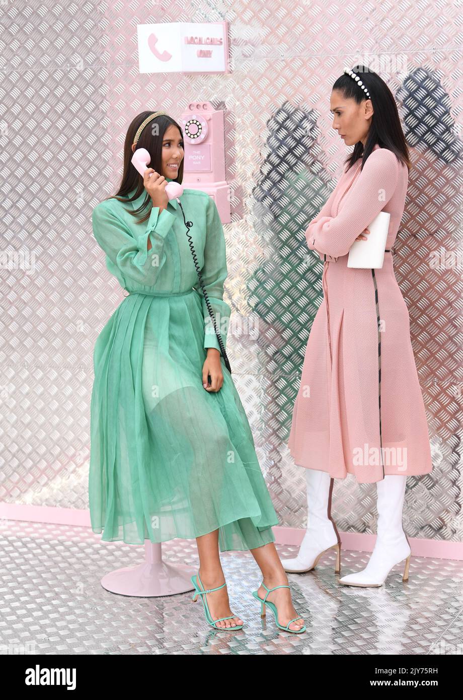 Lindy Rama-Ellis (right) and her daughter Stella Klim are seen wearing ...