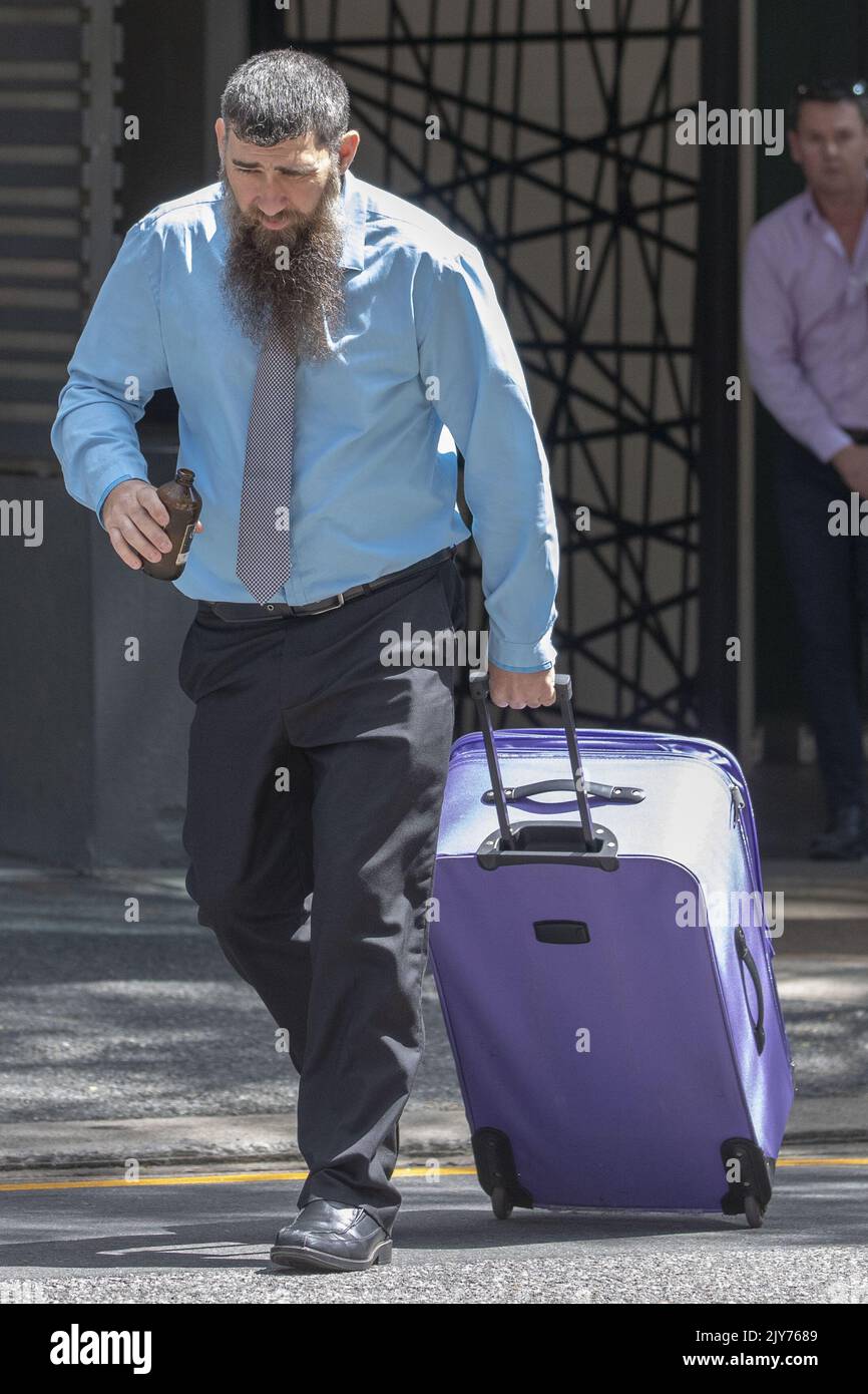Peter Connor, father of Beau Connor, is seen arriving at the Federal ...