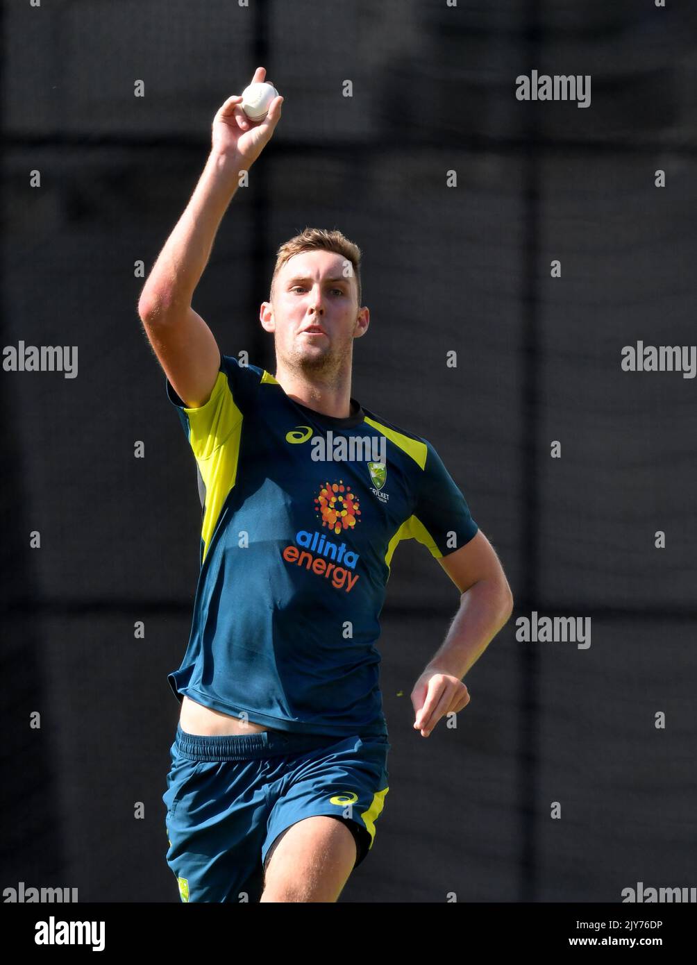 Billy Stanlake is seen during the Australian T20 cricket team training ...