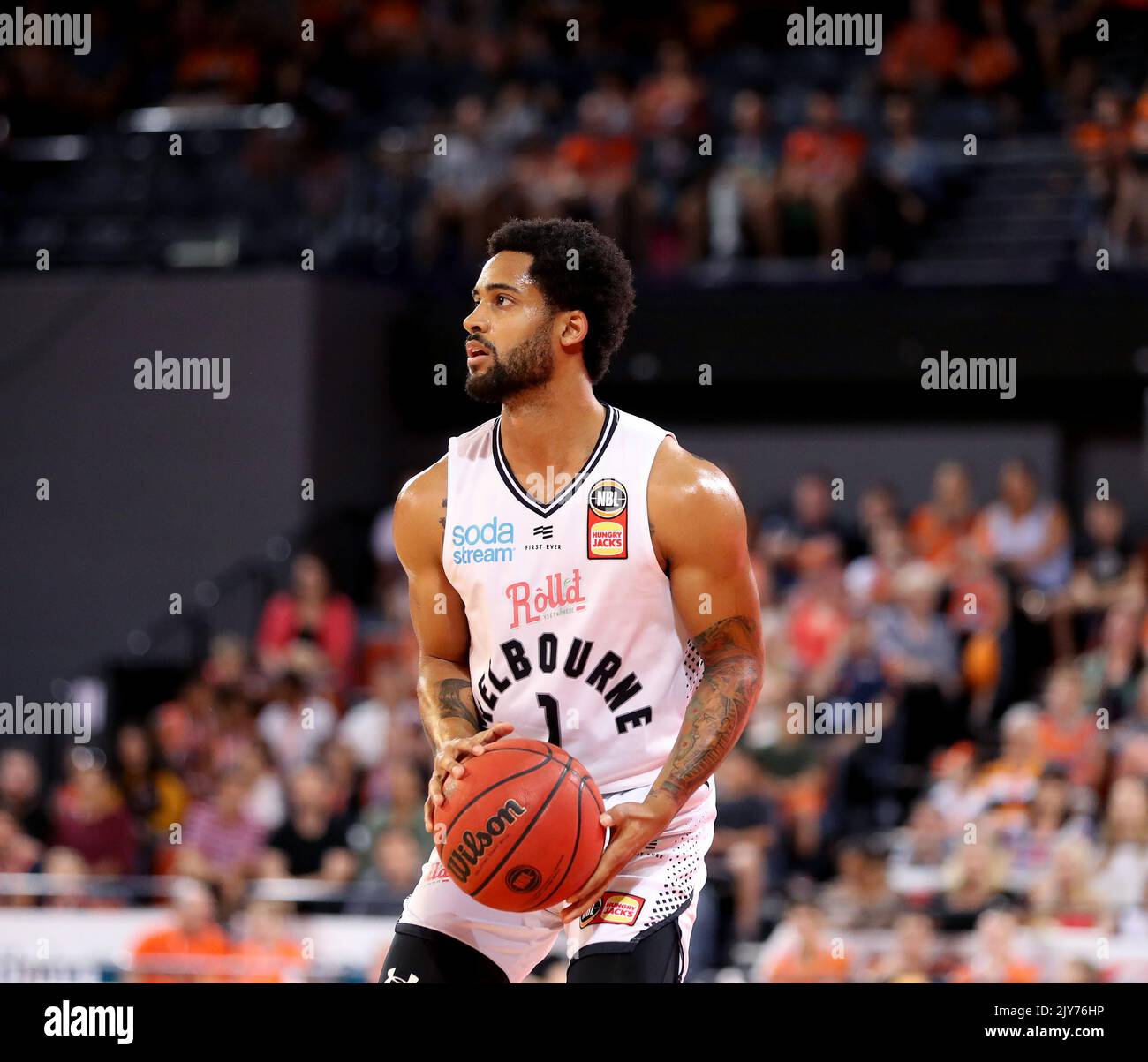 Melbourne United Melo Trimble during the Round 4 NBL match between the ...