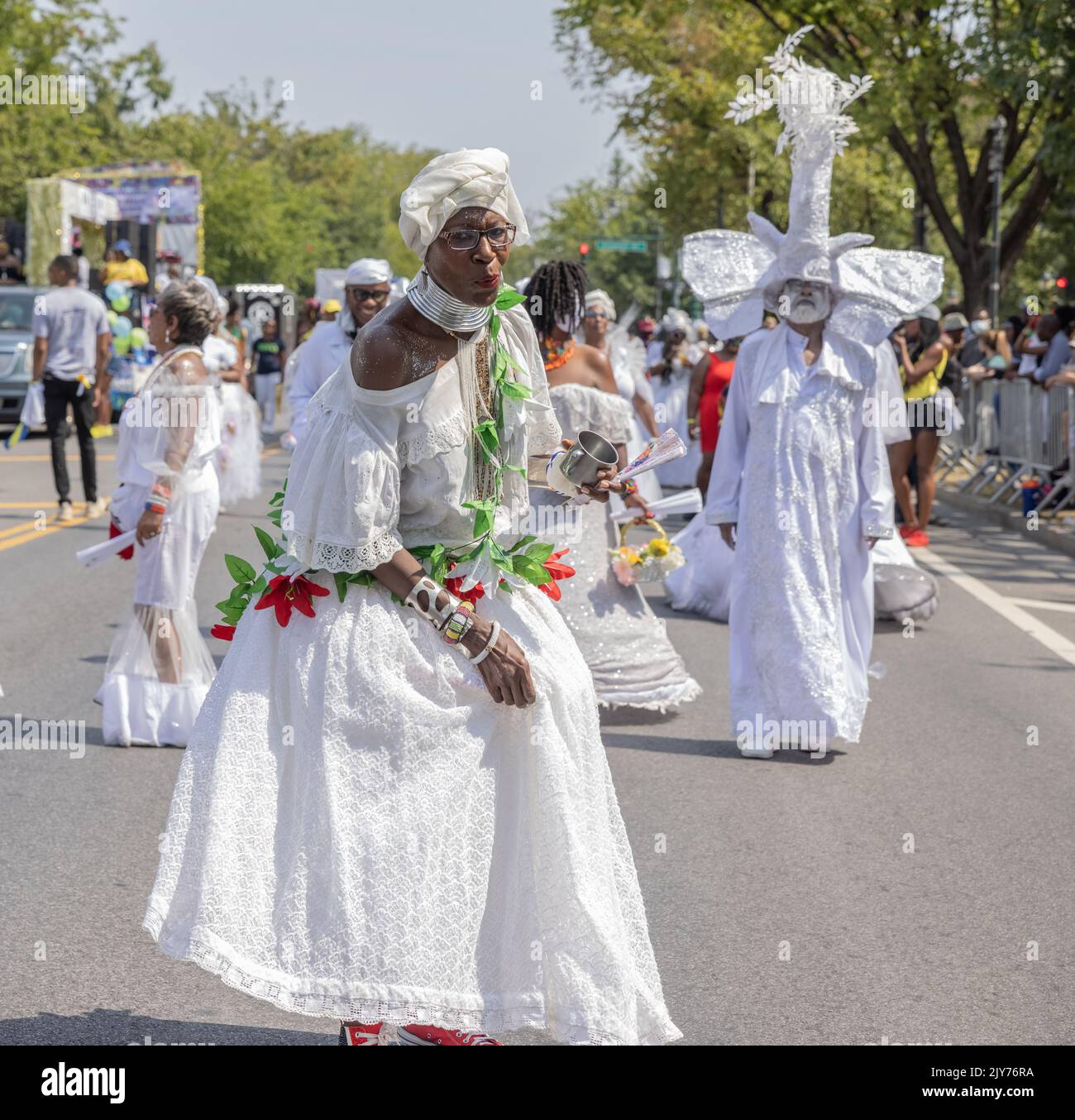 BROOKLYN, N.Y. – September 5, 2022: Marchers proceed along Eastern ...