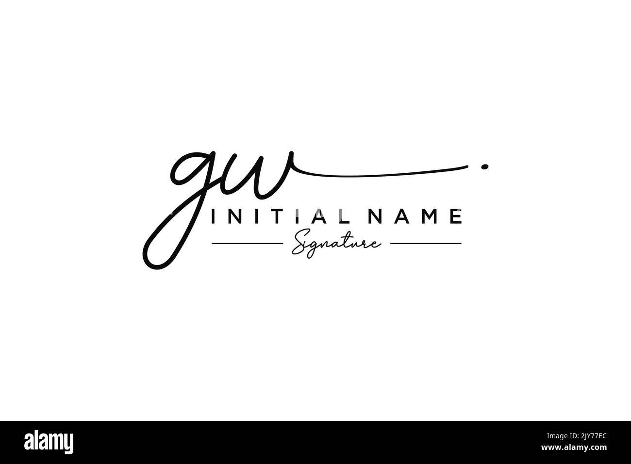 Gw signature hi-res stock photography and images - Alamy