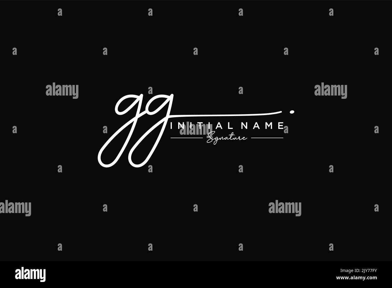 Gg monogram vector vectors hi-res stock photography and images - Alamy