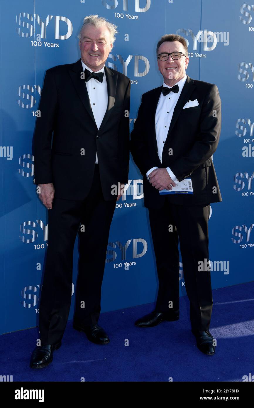 Rex Deputy Chairman John Sharp and Rex CEO Neville Howell are seen ...