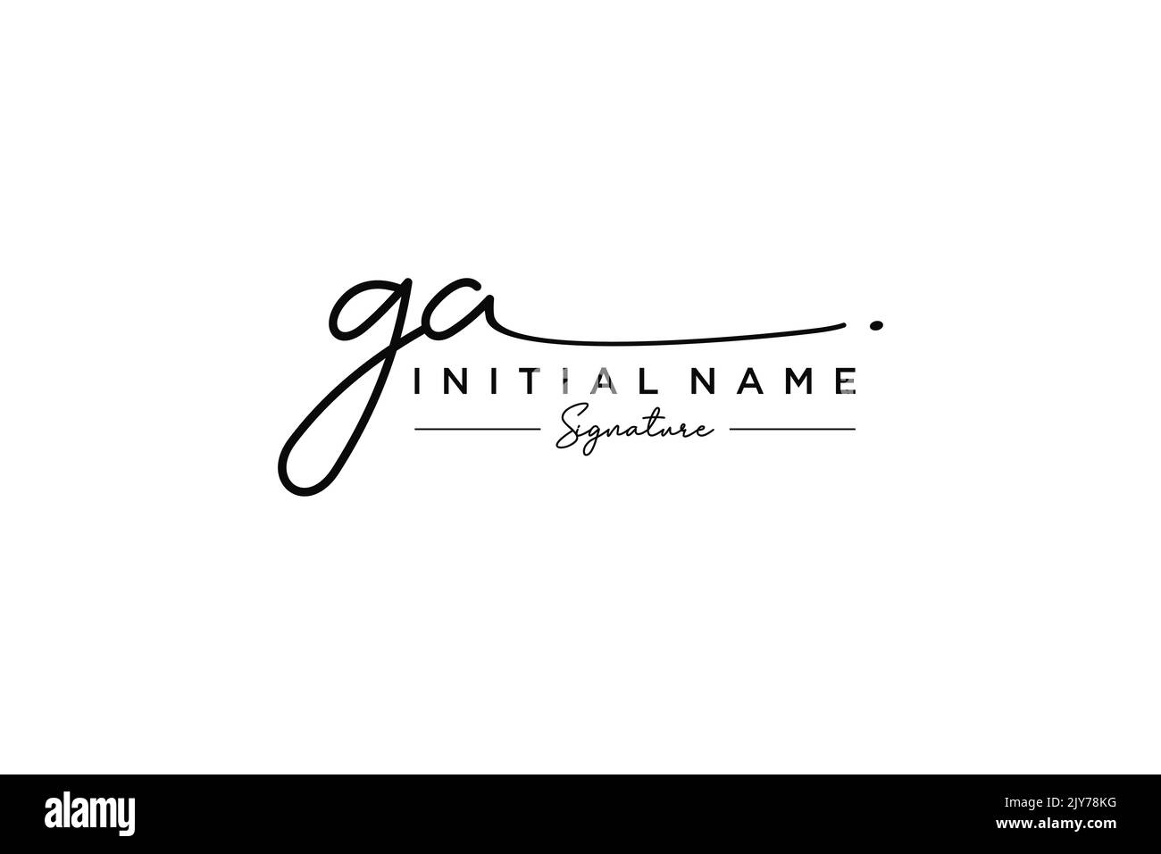 Ga signature hi-res stock photography and images - Alamy