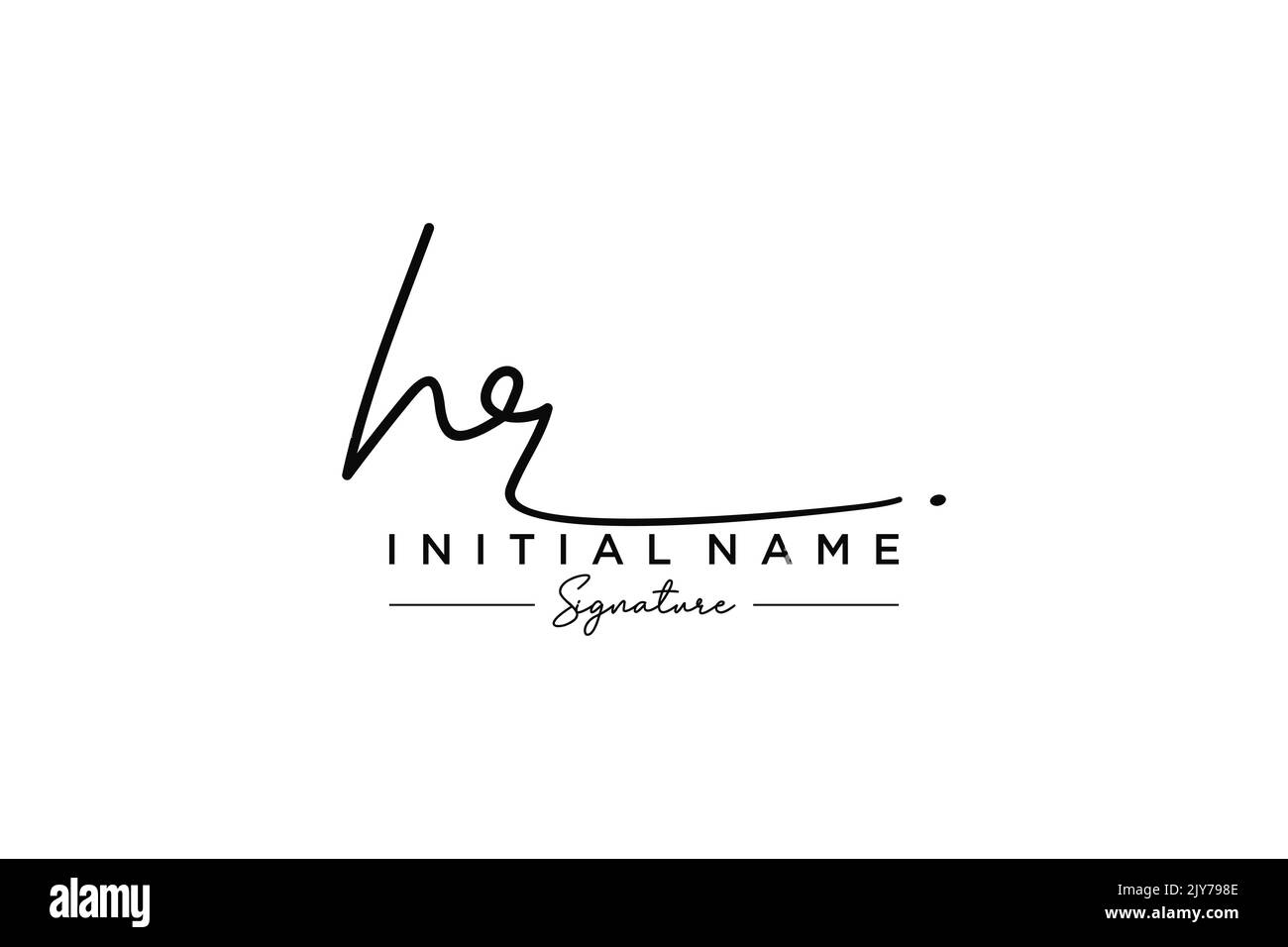 Hr signature hi-res stock photography and images - Alamy