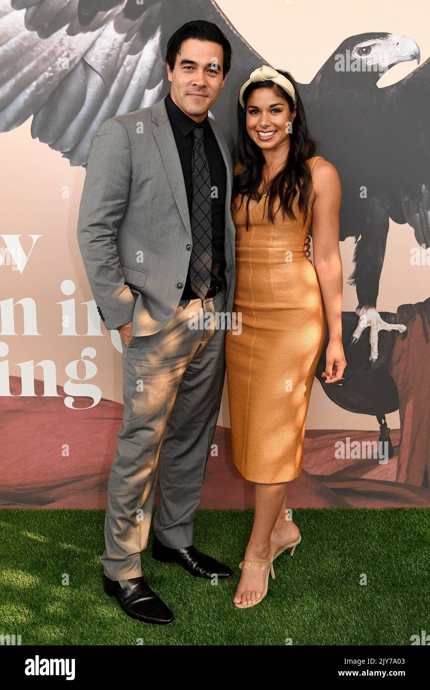 Australian actors James Stewart and Sarah Roberts seen during Golden ...