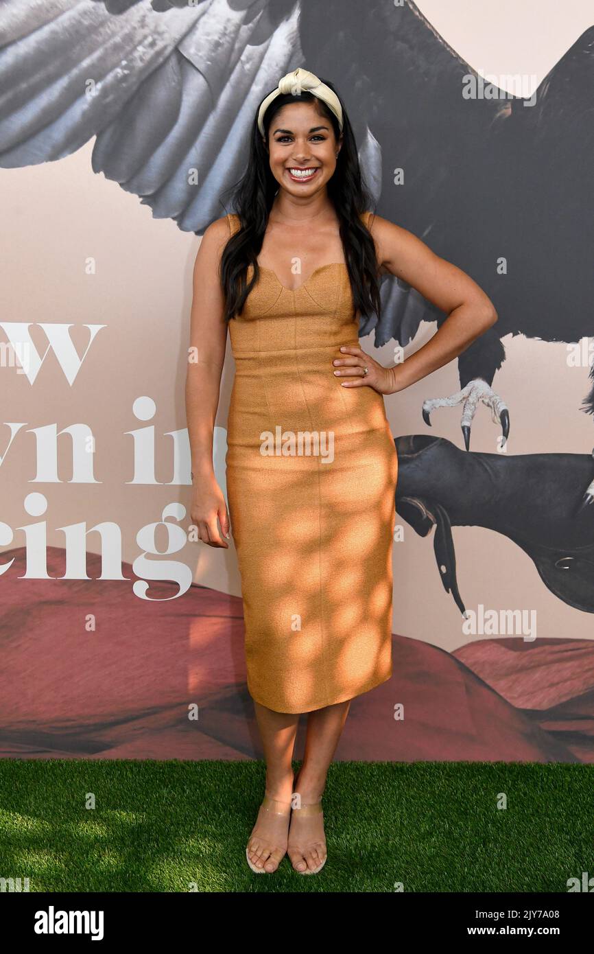 Australian actress Sarah Roberts is seen during Golden Eagle Day at at ...