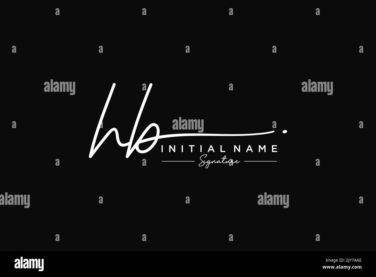 Logo vector modern hb Stock Vector Images - Alamy