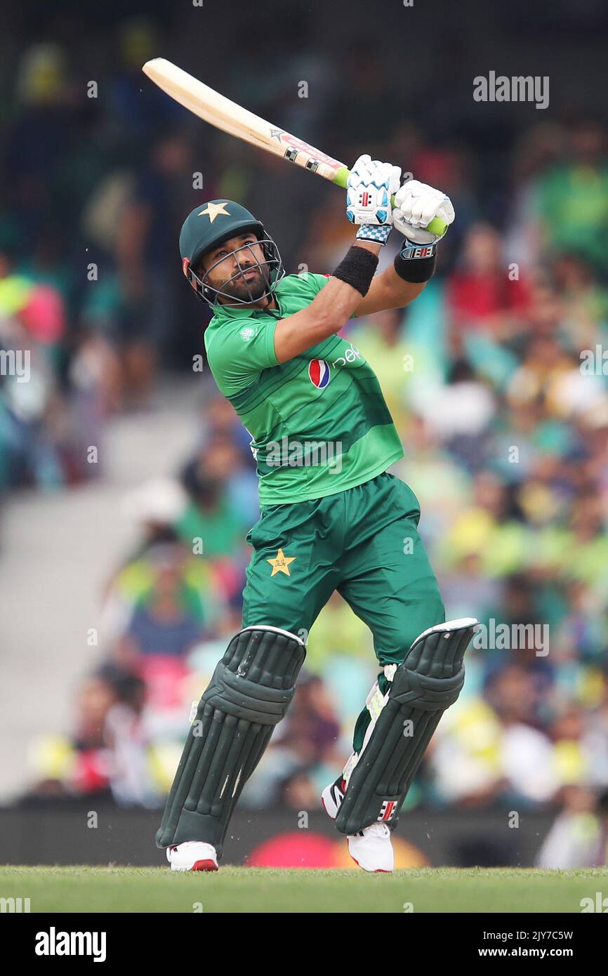 Mohammad Rizwan of Pakistan bats during the T20 International cricket ...