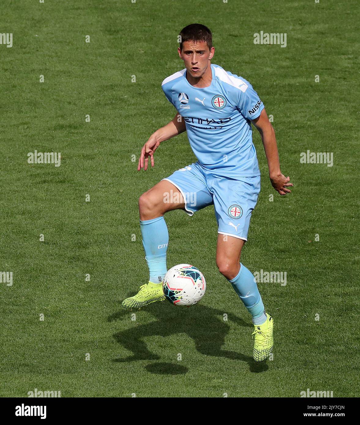Lachlan Wales of Melbourne City during the Round 4 A-League match ...