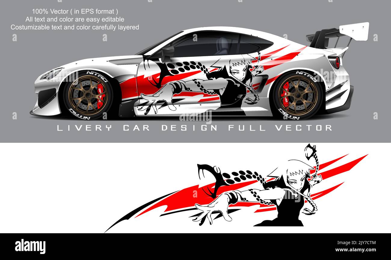 Car Wrap Decal Graphics Abstract Stripe Stock Vector (Royalty Free ...