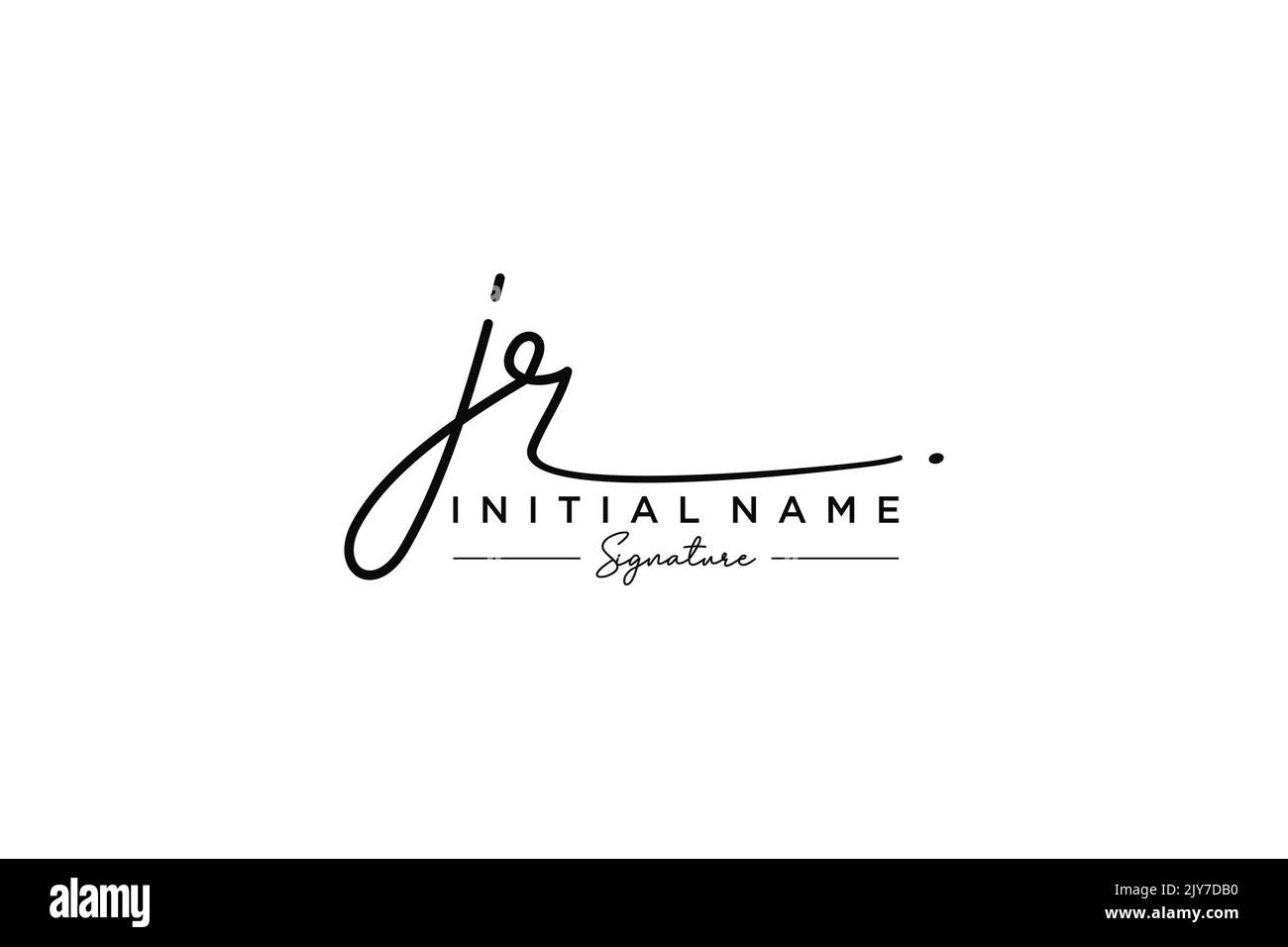 Jr signature Stock Vector Images - Alamy