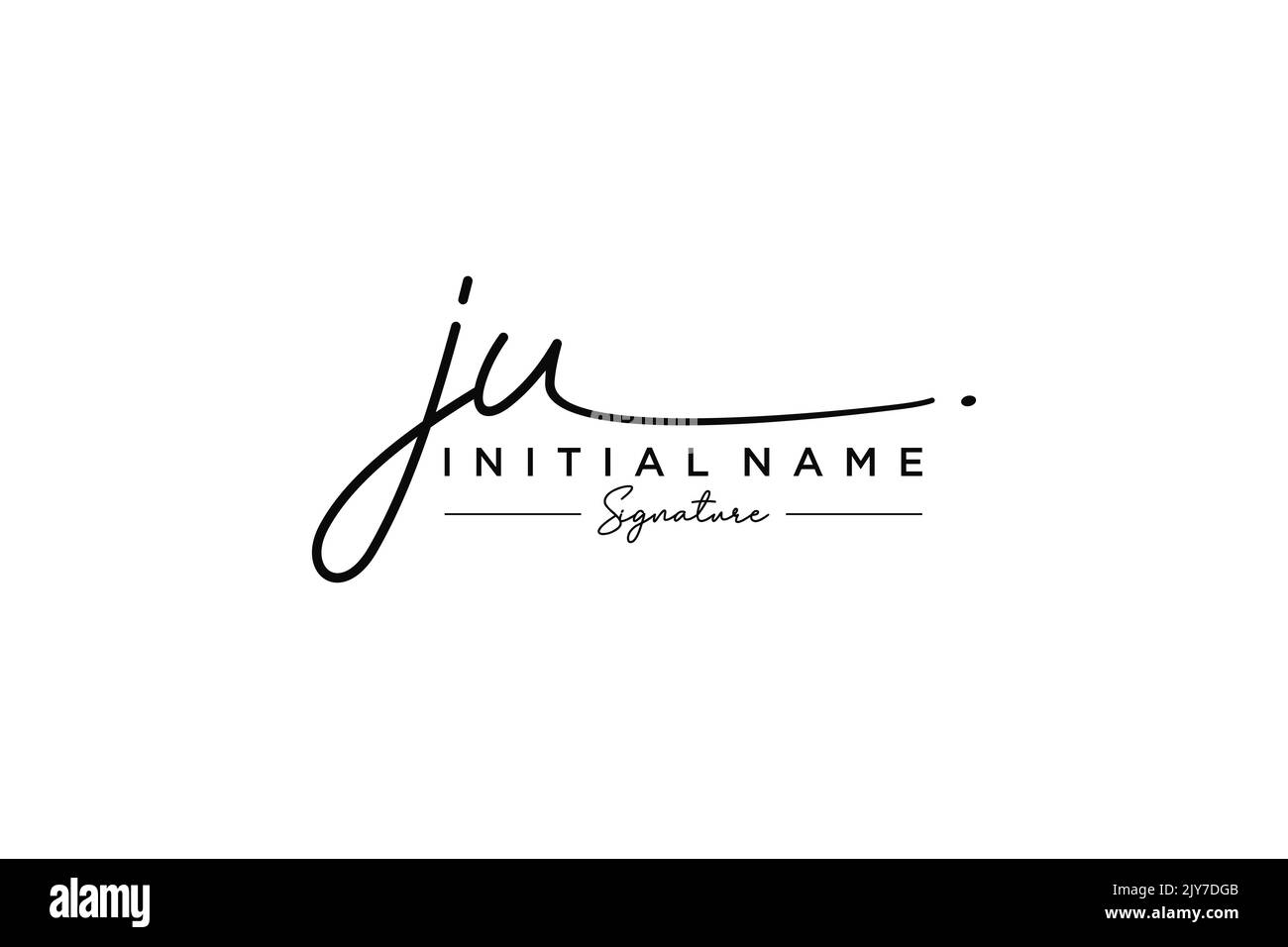 Ju modern logo hi-res stock photography and images - Alamy