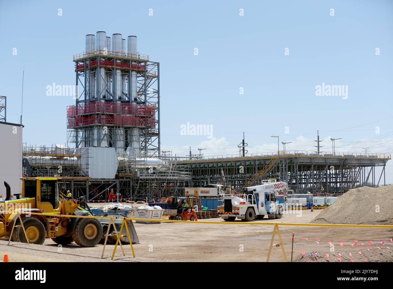 The Barker Inlet Power Station at the AGL Power Station at Torrens ...