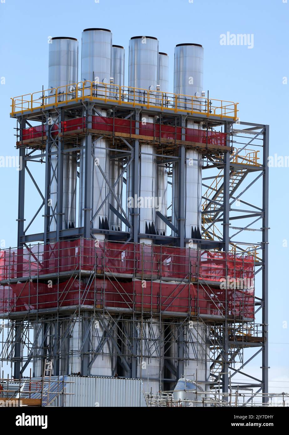 The Barker Inlet Power Station at the AGL Power Station at Torrens ...