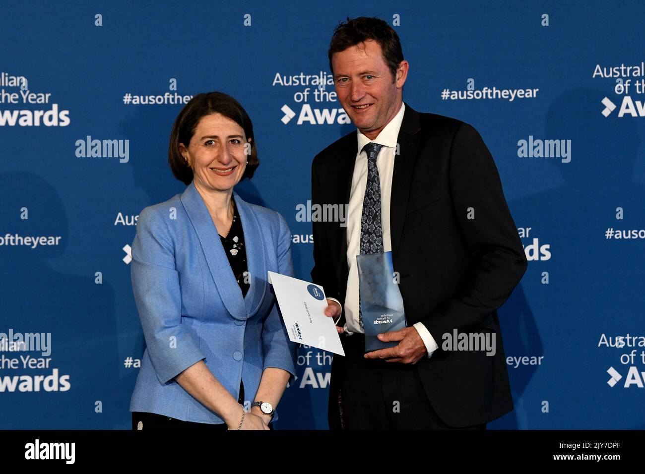 NSW Premier Gladys Berejiklian and 2020 NSW Local Hero Bernie ...