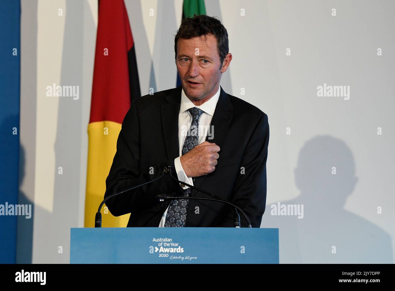 2020 NSW Local Hero Bernie Shakeshaft is seen during the 2020 NSW ...