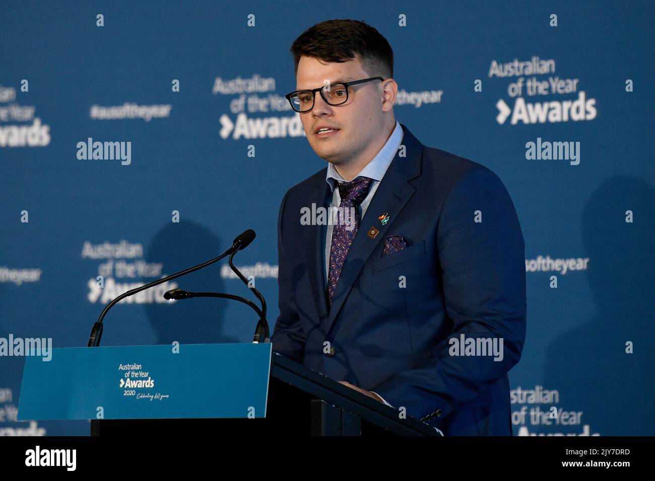2020 NSW Young Australian of the Year Corey Tutt is seen during the ...