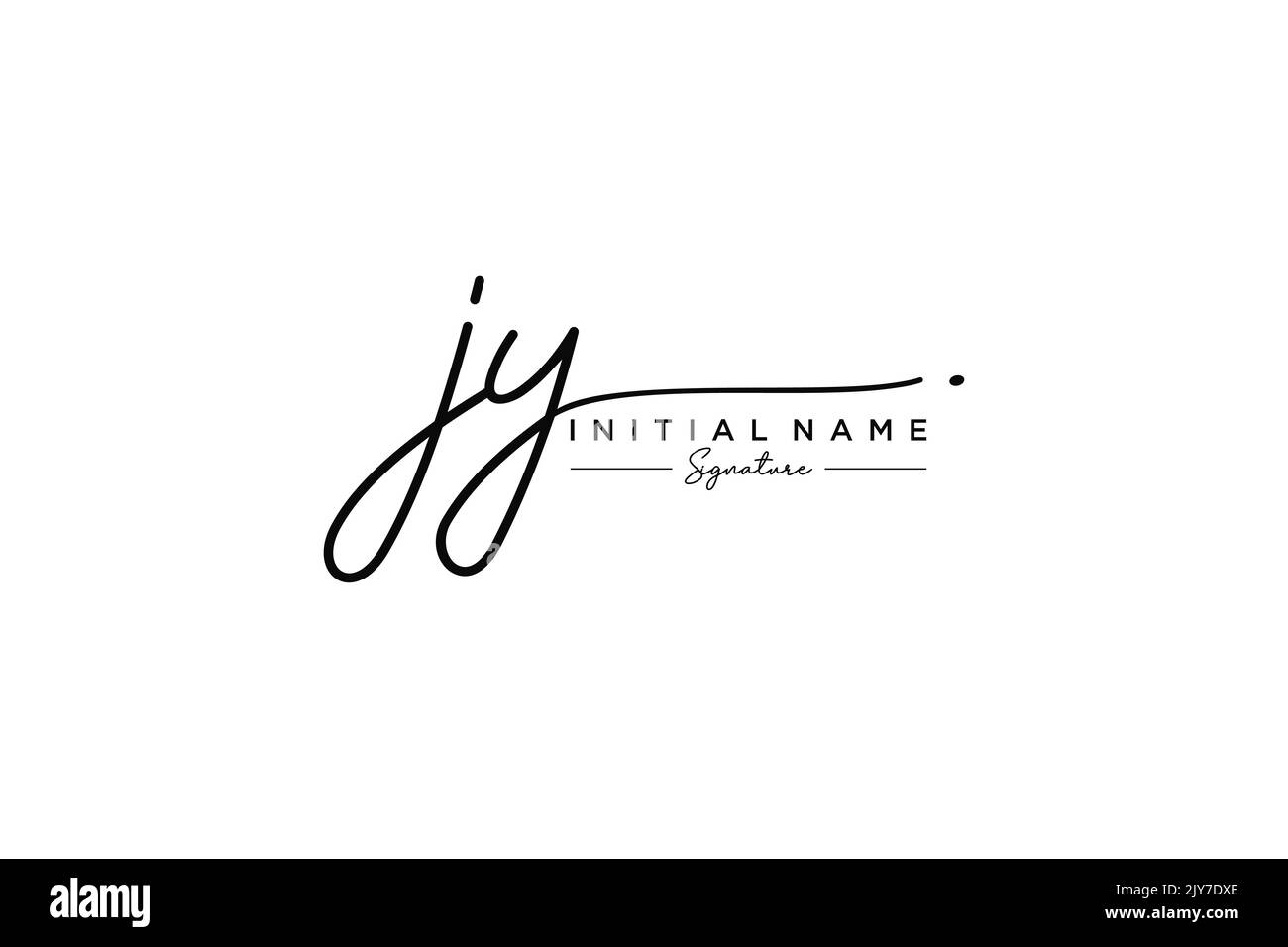 Signature j Stock Vector Images - Alamy