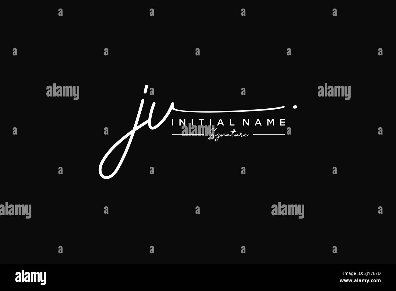 Jv signature Stock Vector Images - Alamy