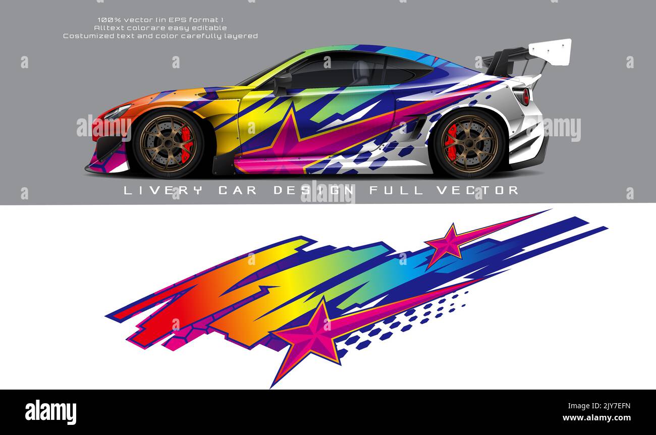 blin dvan decal design vector. Graphic abstract stripe racing ...