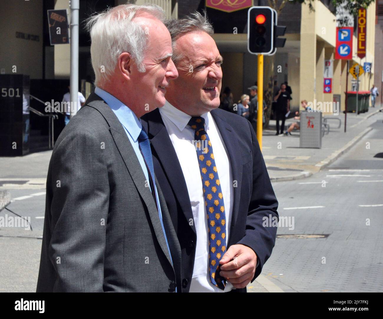 *FILE* Former Catholic priest Joseph Walsh (left) with his lawyer Wayne ...