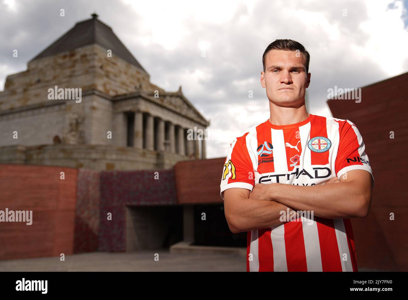 Melbourne City player Curtis Good poses for a portrait following a ...