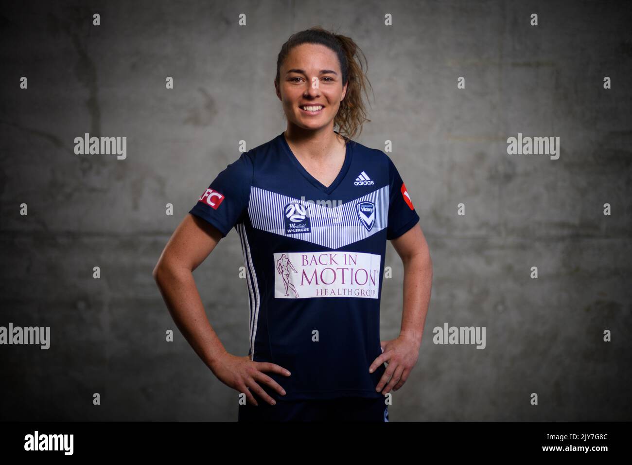 Jenna McCormick of Melbourne Victory poses for a photograph during the ...