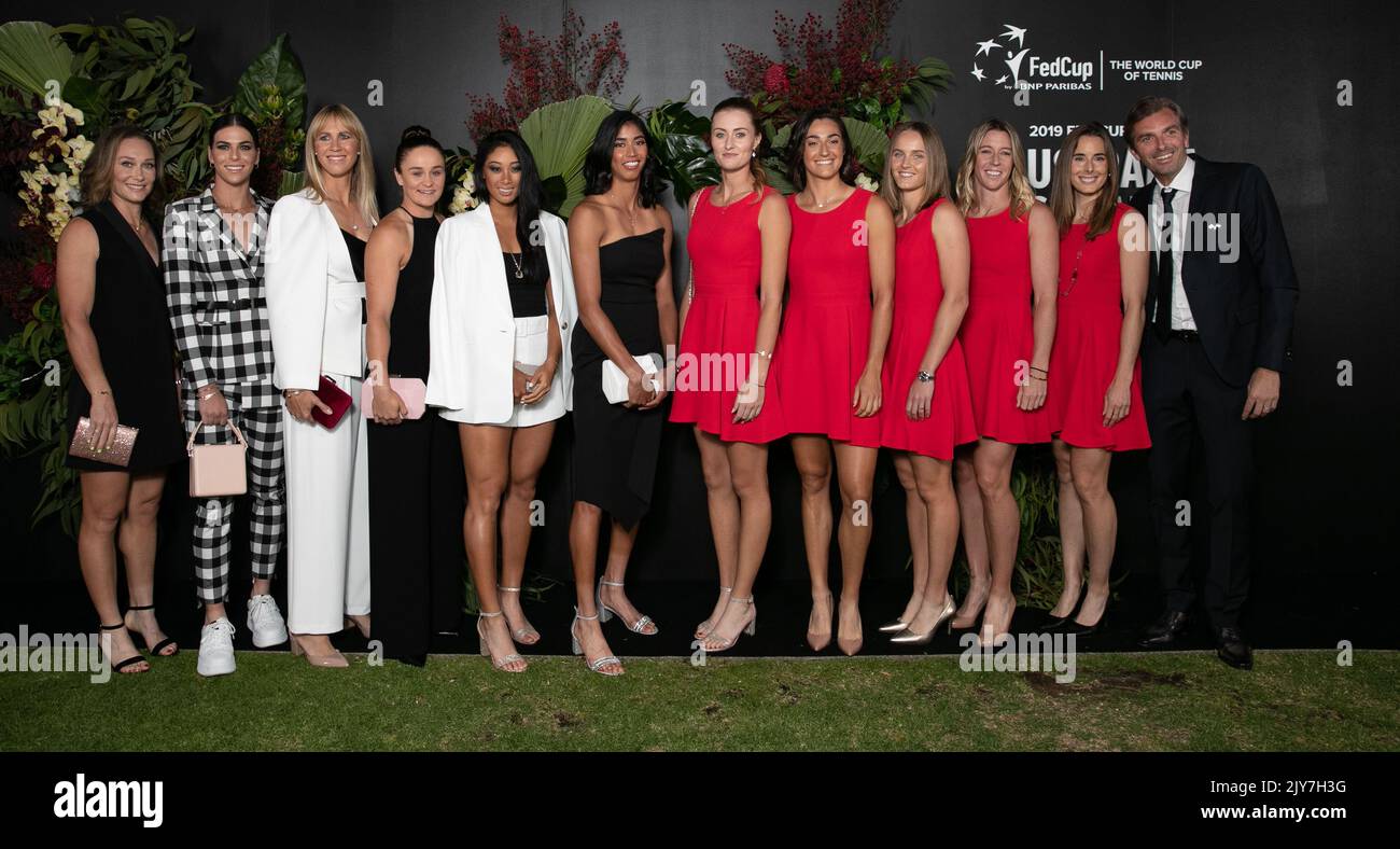 Team Australia Sam Stosur, Ajla Tomljanovic, Alicia Molik, Ash Barty ...