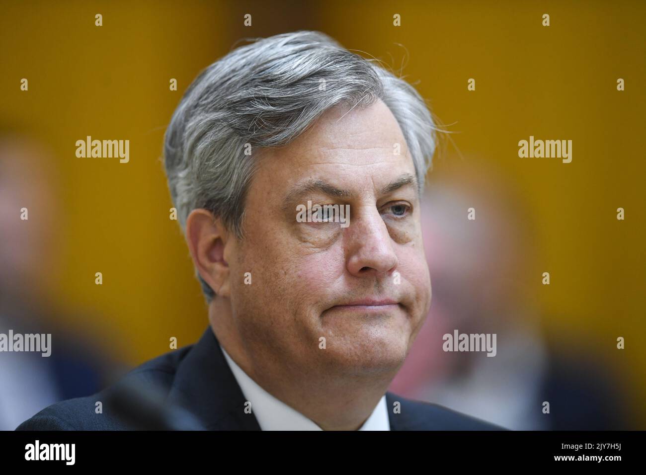 Westpac CEO Brian Hartzer speaks during a hearing of the House ...