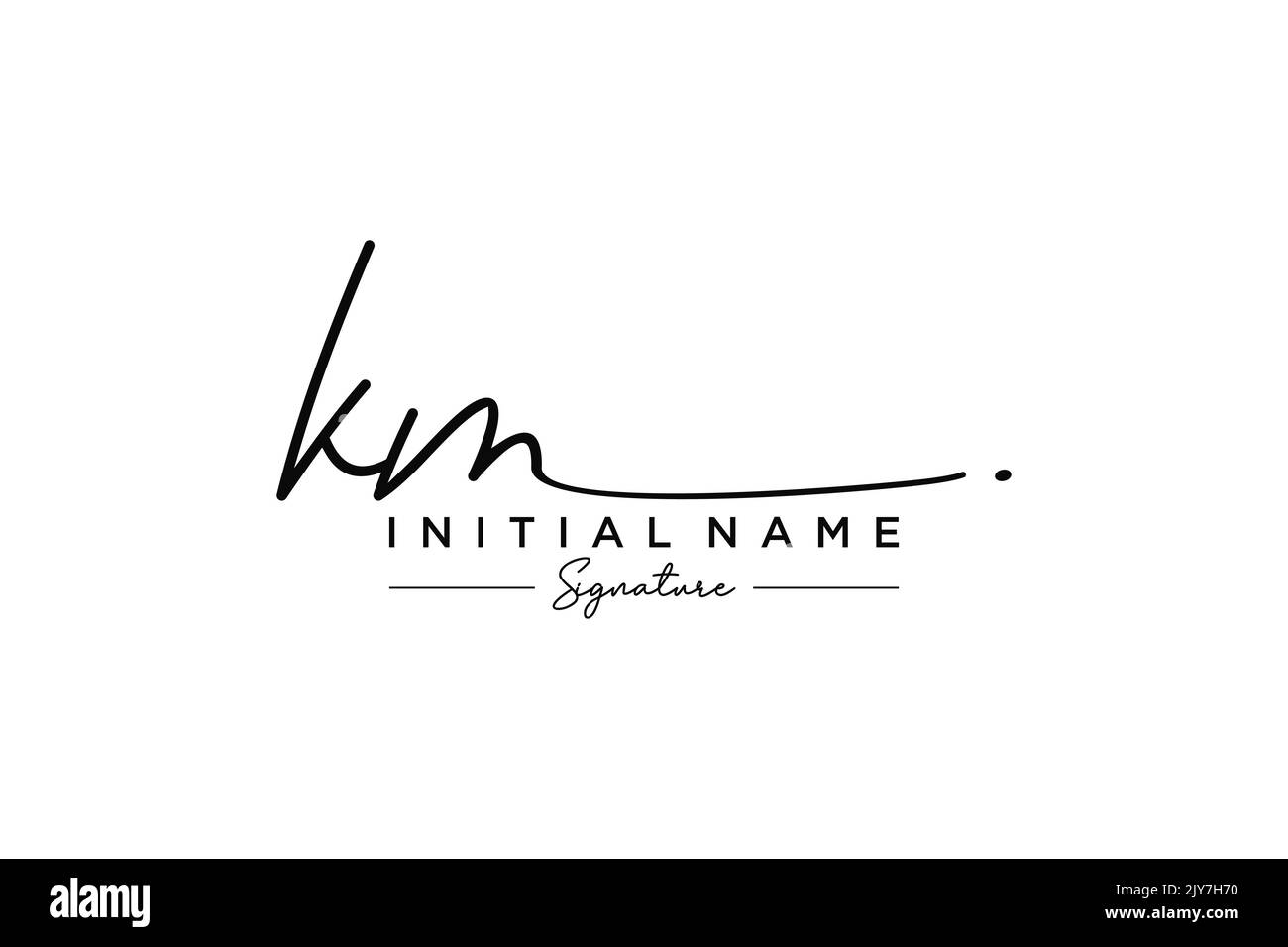 Km signature hi-res stock photography and images - Alamy
