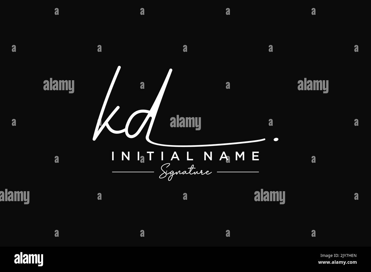 Kd signature hi-res stock photography and images - Alamy