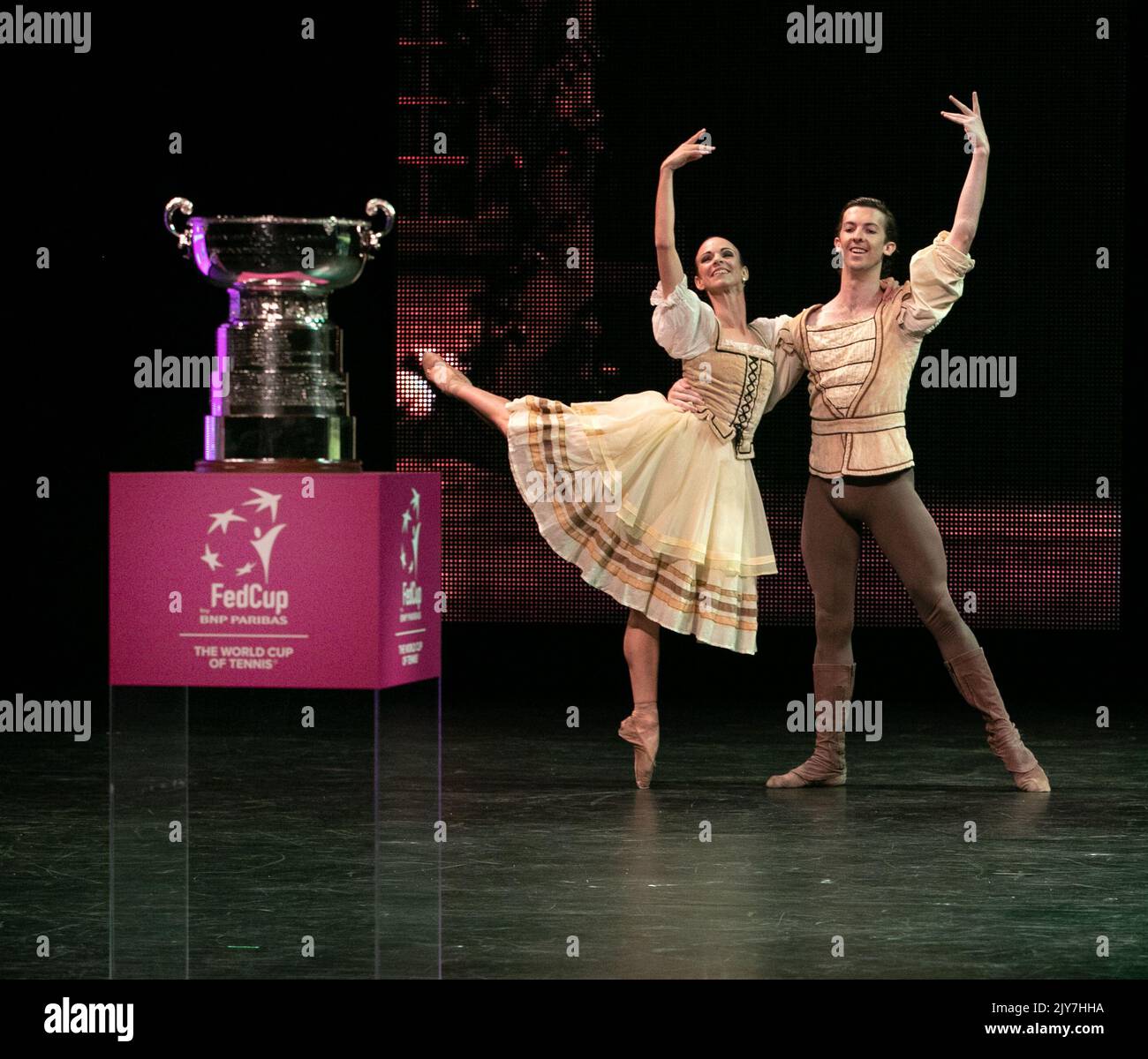 French dancer Claire Voss and Australian dancer Jesse Homes from the West Australian Ballet ...