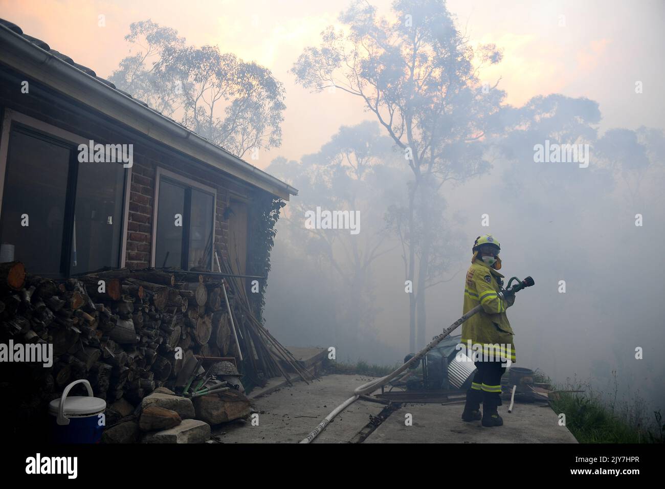 NSW Rural Fire Service and Fire and Rescue NSW personnel conduct ...