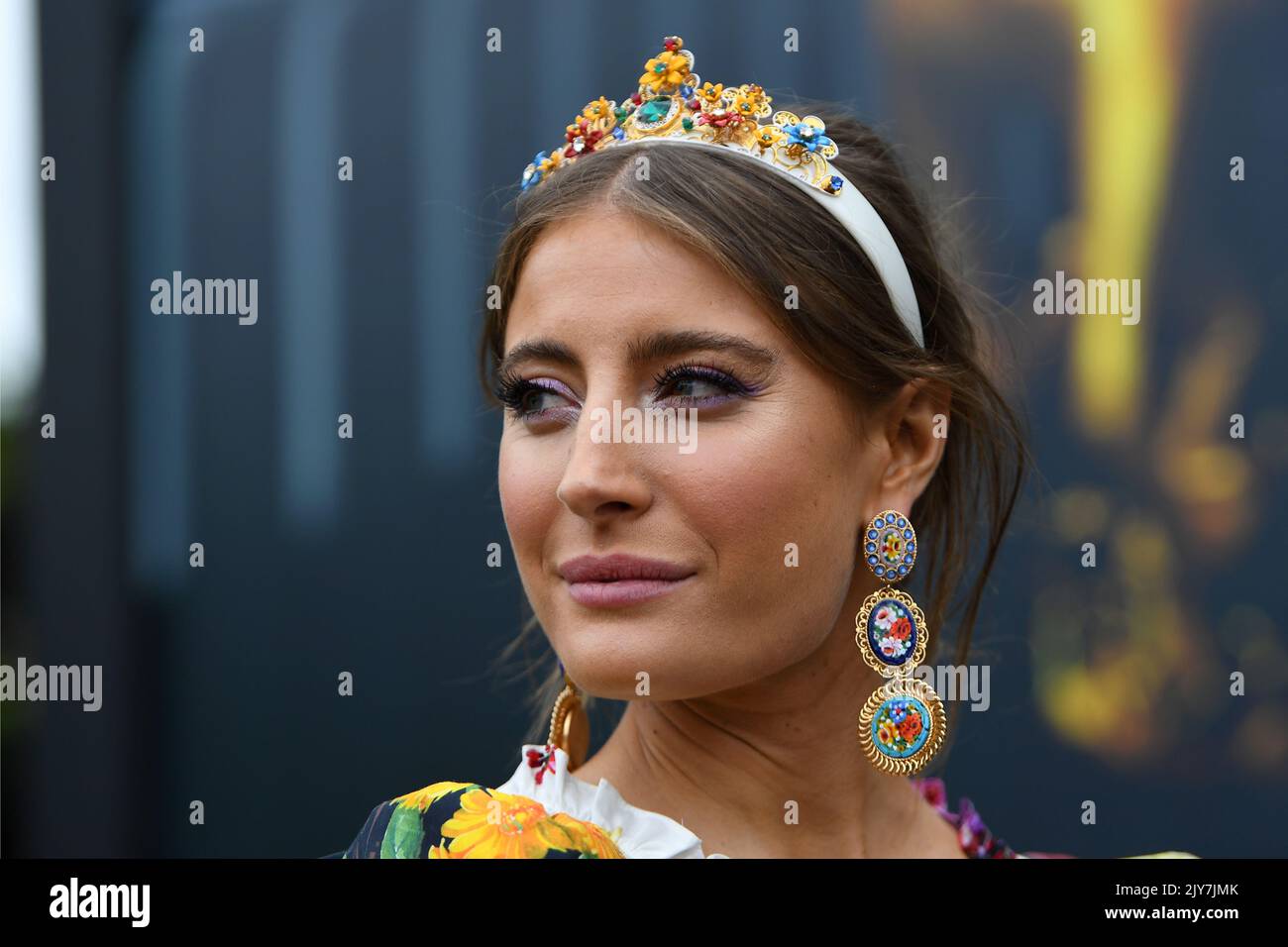 Rebecca Harding poses for a photograph in the Birdcage during the ...
