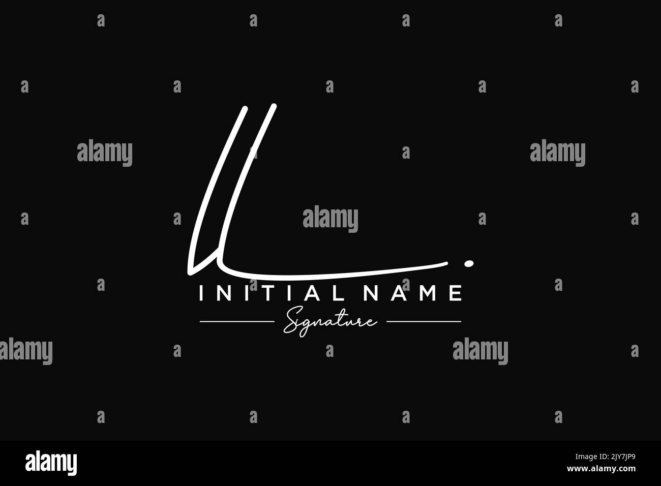 Ll modern logo hi-res stock photography and images - Alamy