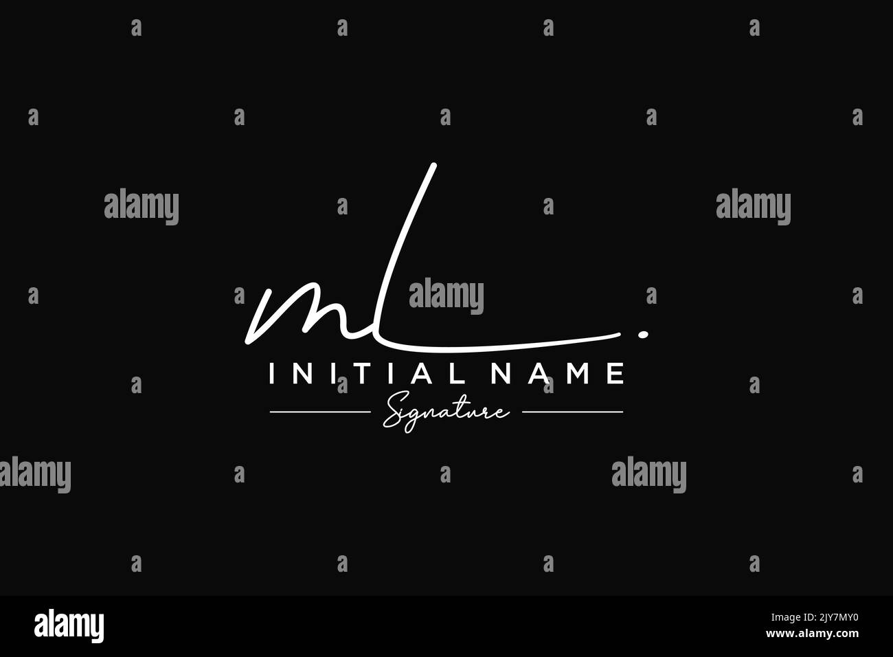 Ml signature hi-res stock photography and images - Alamy