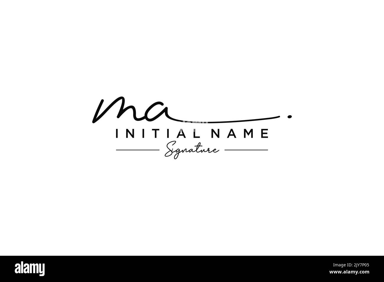 Ma monogram Stock Vector Images - Alamy