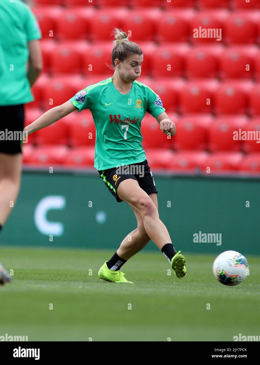 Stephanie Catley during an Australian Matildas training session at ...