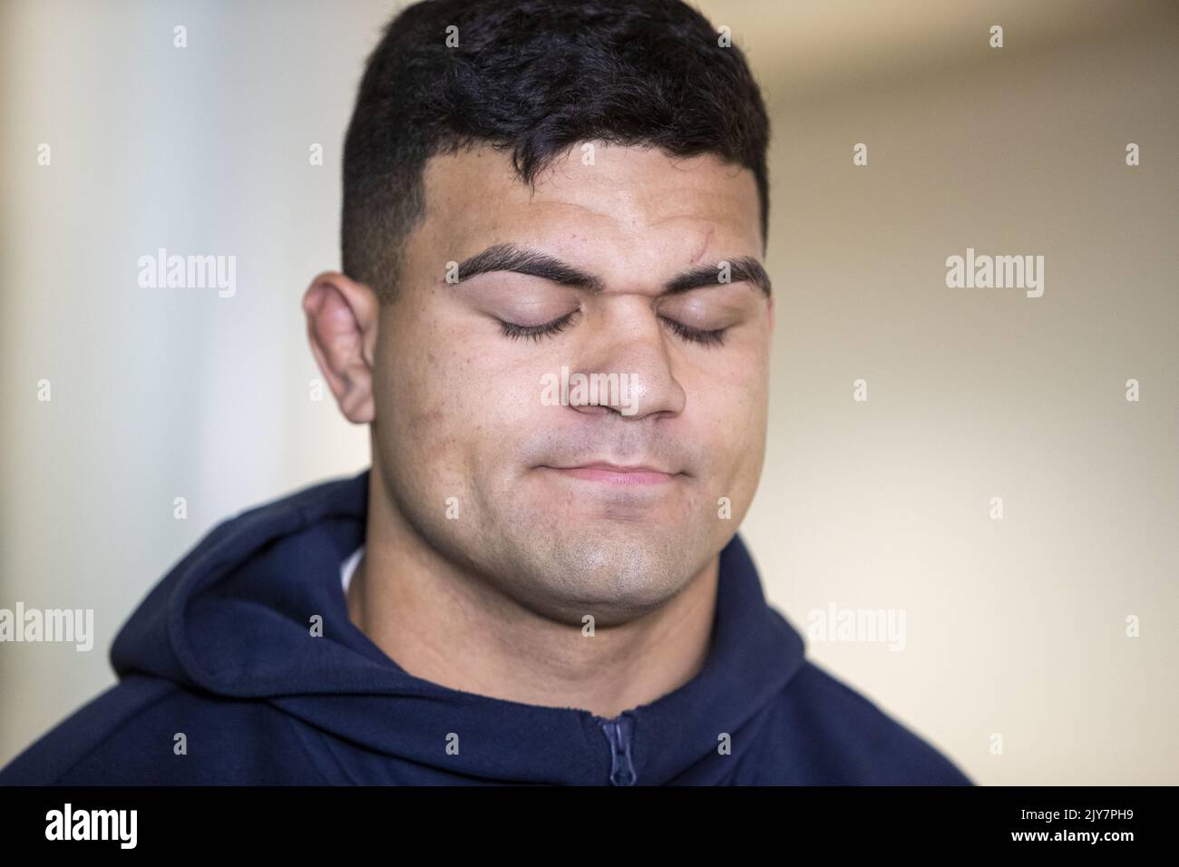 Brisbane Broncos NRL player David Fifita arrives at the Brisbane ...