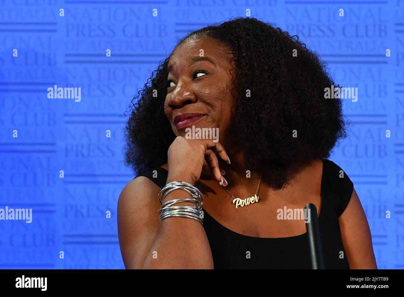 Me Too movement founder Tarana Burke at the National Press Club in ...