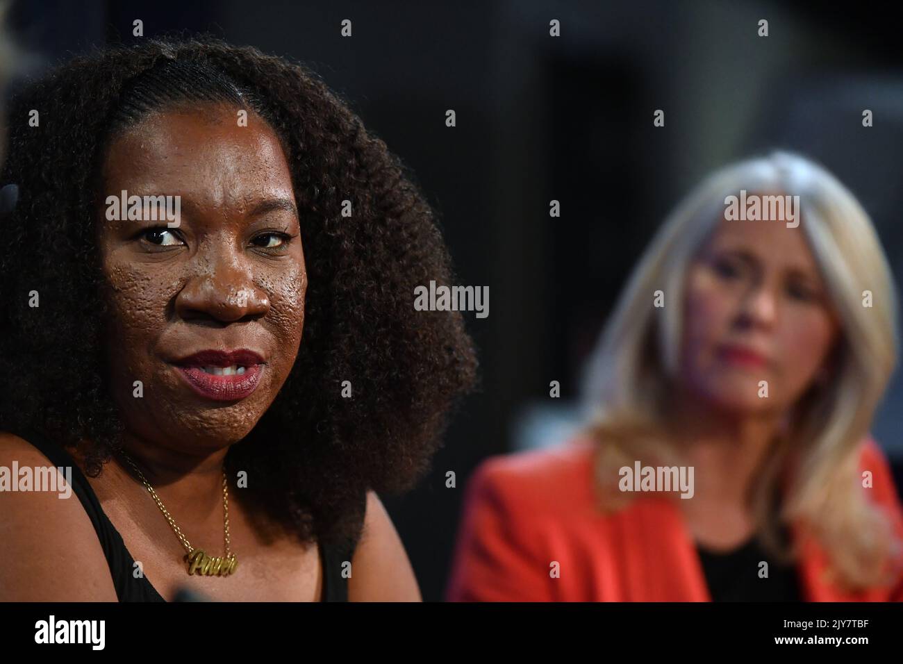 Me Too movement founder Tarana Burke and former journalist Tracey ...