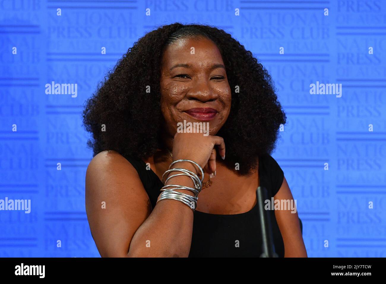 Me Too movement founder Tarana Burke at the National Press Club in ...