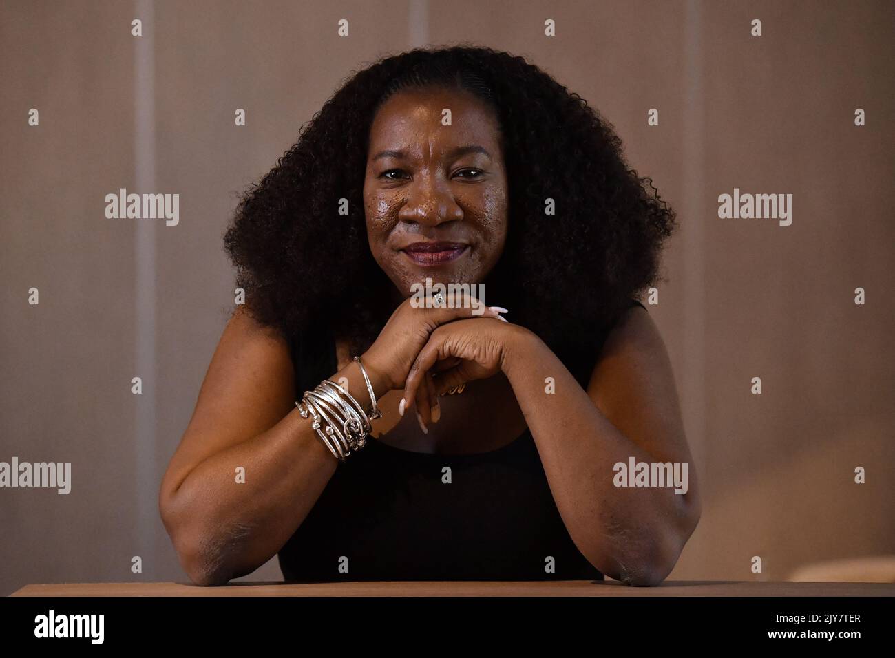Me Too movement founder Tarana Burke poses for a portrait at the ...