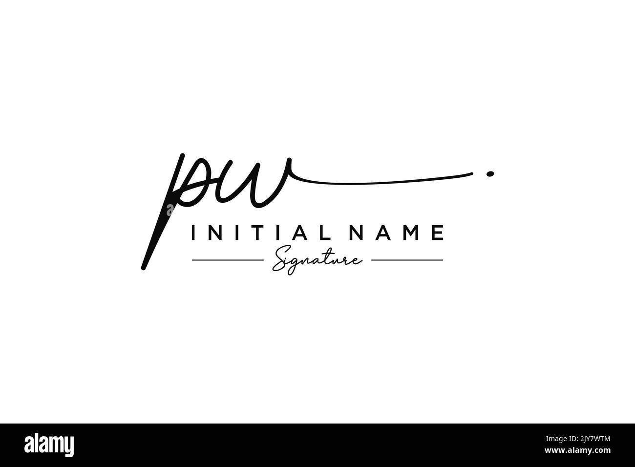 Letter pw logo vector vectors Black and White Stock Photos & Images - Alamy