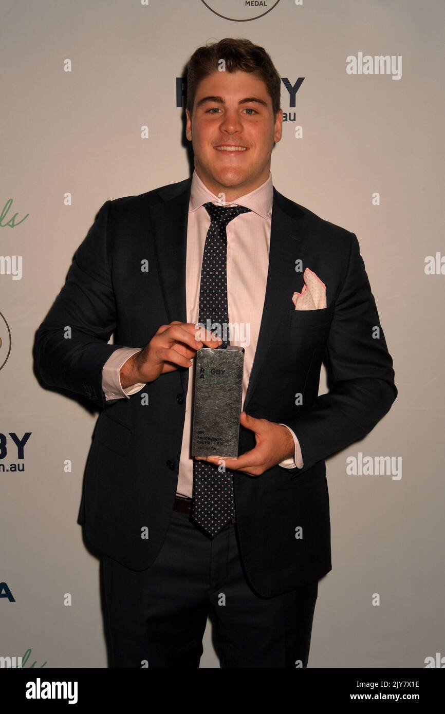 Junior Wallaby of the Year Fraser McReight is seen during the Rugby ...