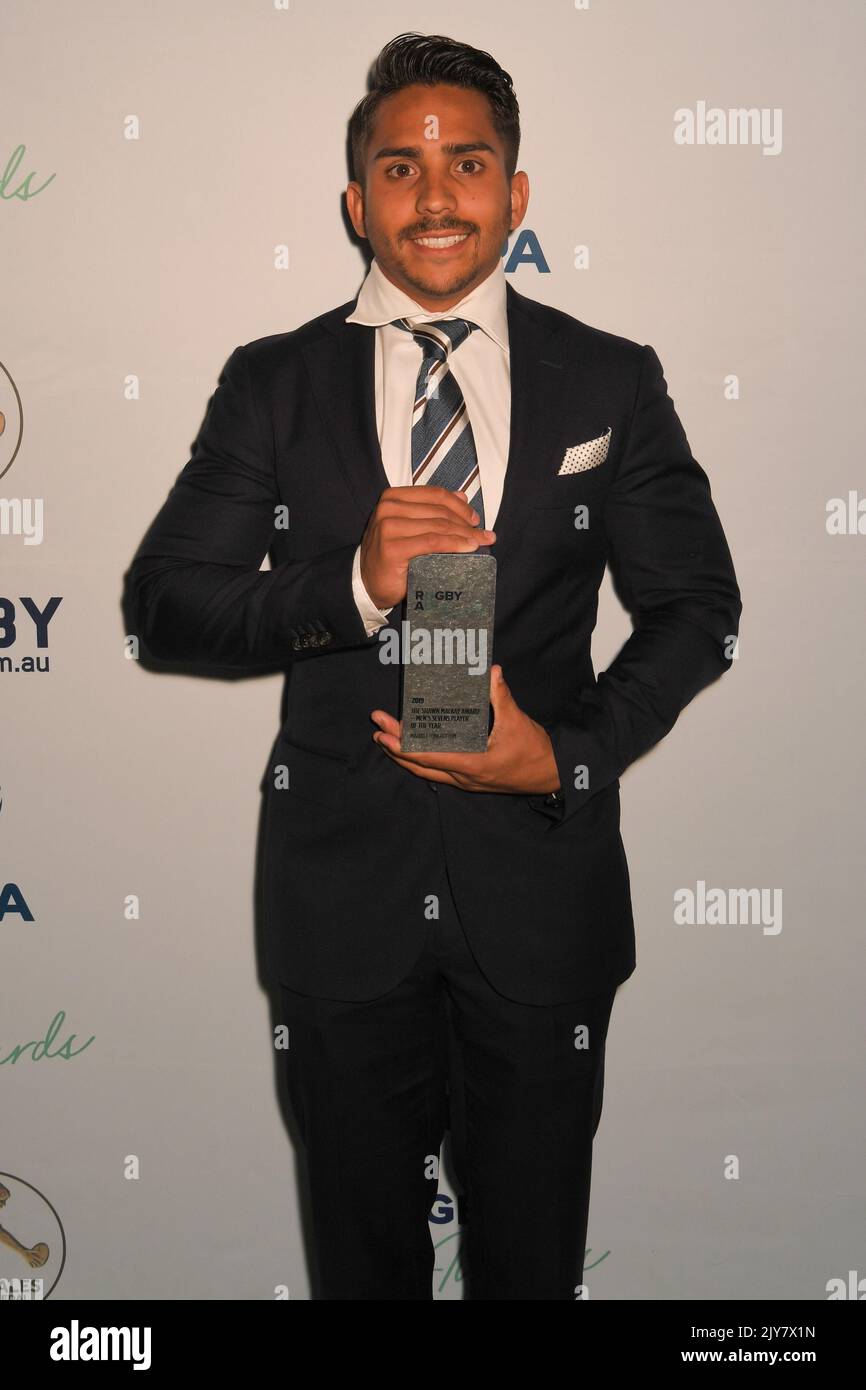 7â€™s Player of the Year, Maurice Longbottom is seen during the Rugby ...