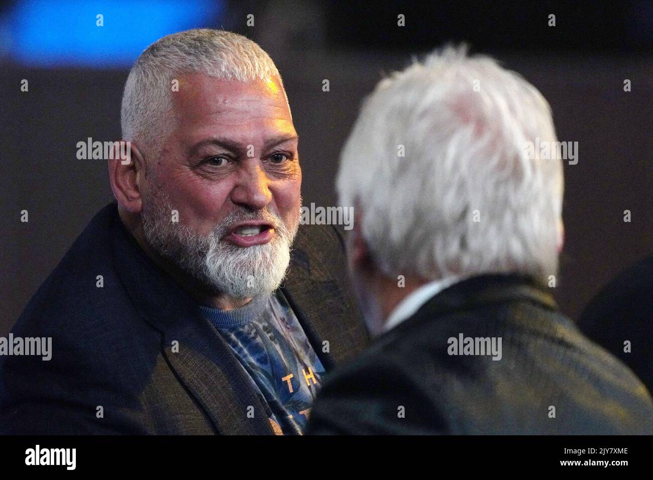 Melbourne identity Mick Gatto is seen during the Code War Boxing night ...