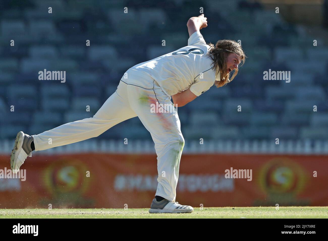 Tim Oakley of Australia bowls during day 1 of the Men's Tour match ...